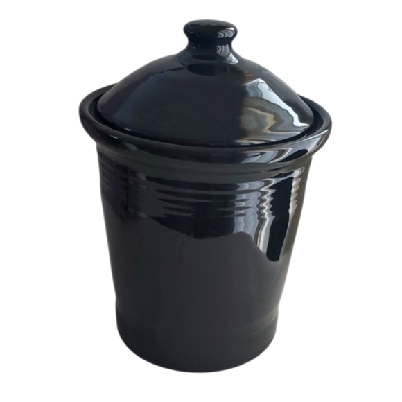 Fiestaware | Kitchen | Fiestaware Black Small Canister Wlid | Poshmark